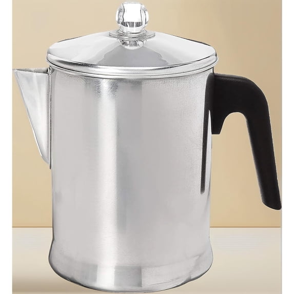 Aluminum Stovetop Percolator Coffee Maker 9 Cup Durable Silver ...
