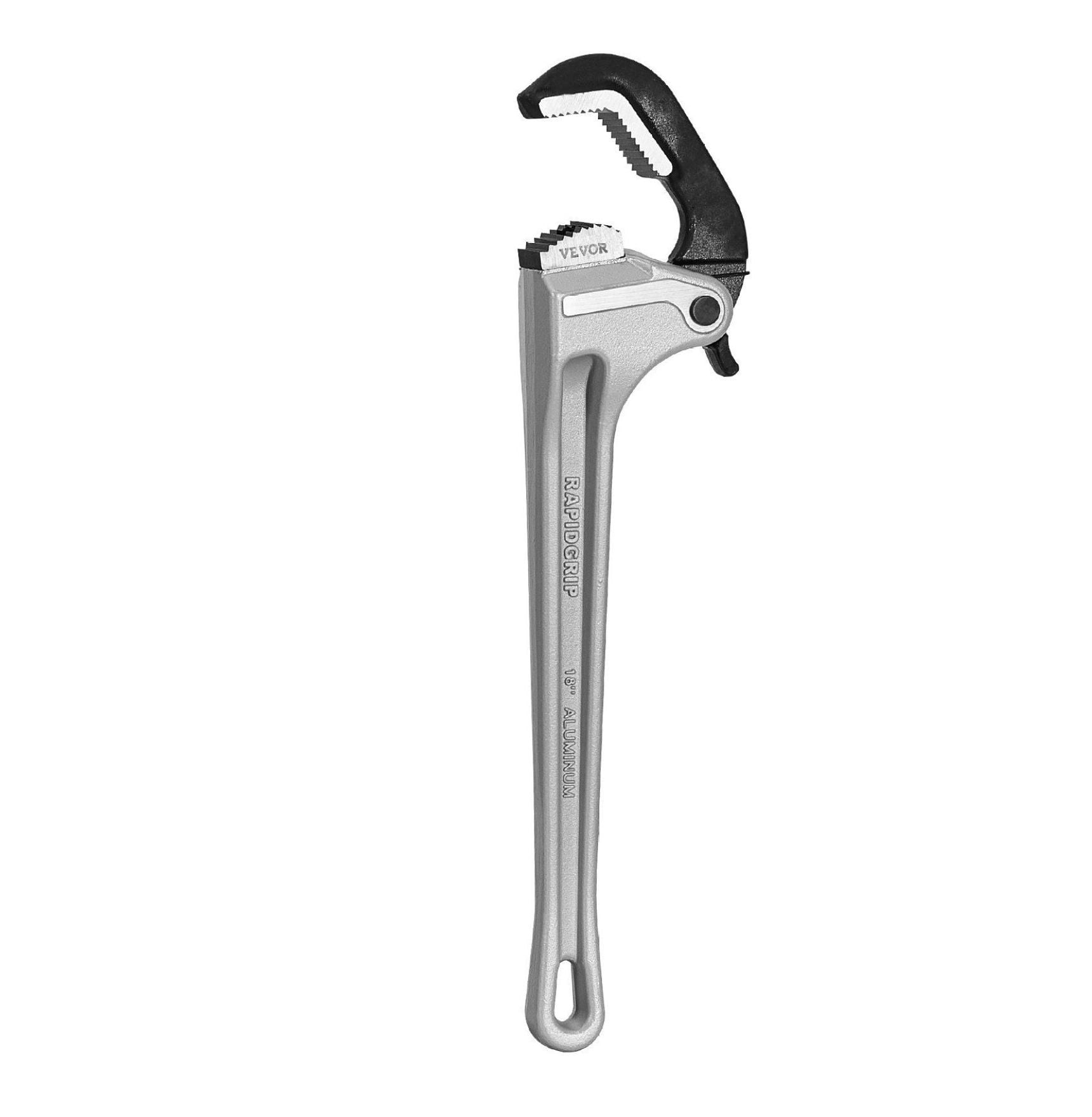 Aluminum Straight Pipe Wrench 18 in Automatic Jaw Adjustment 60CRV Jaw ...