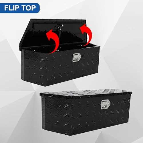 Aluminum Stripes Trailer Storage Box Trailer Tool Box,Chrome Lock ...