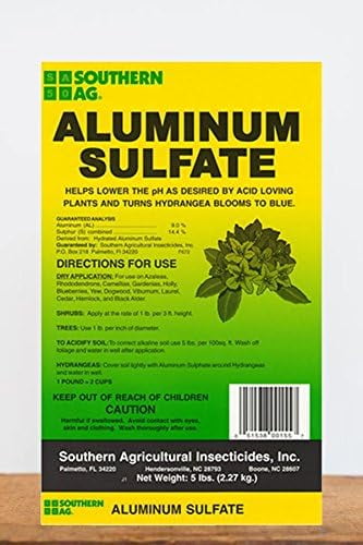 Aluminum Sulfate (Acidifies Soil), 5 LB Size: 5 LB - Walmart.com