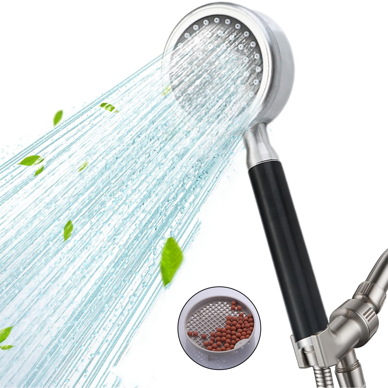 Aluminum Super Pressurized Filtered Shower Head Under $5, High Pressure ...