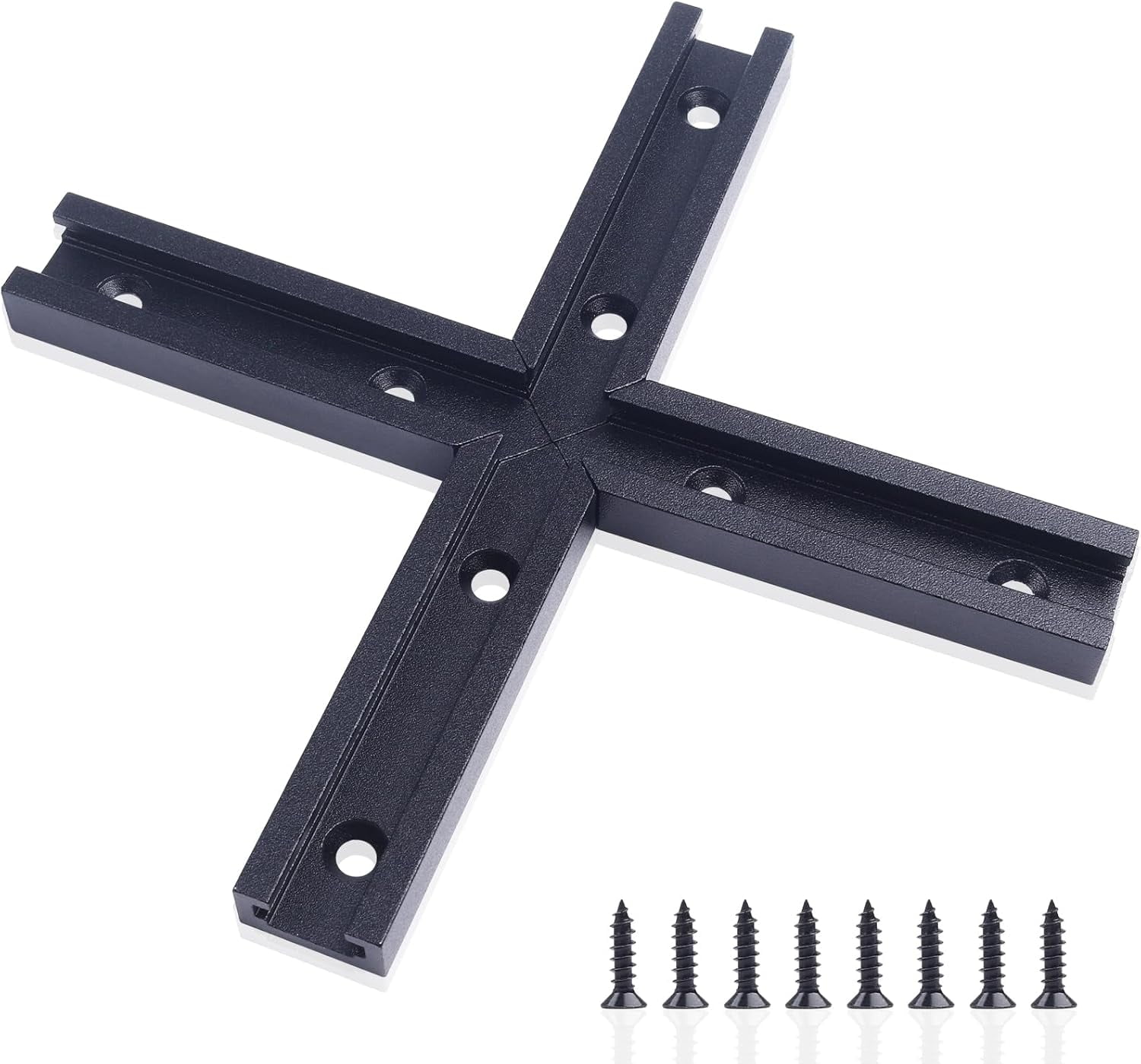 Aluminum T-Track Intersection Kit with Screws, Double Cut Profile ...