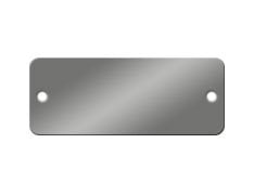 Aluminum Tags - Rounded Corner - 2-1/2 x 1 inch - Pk/25 - Walmart.com