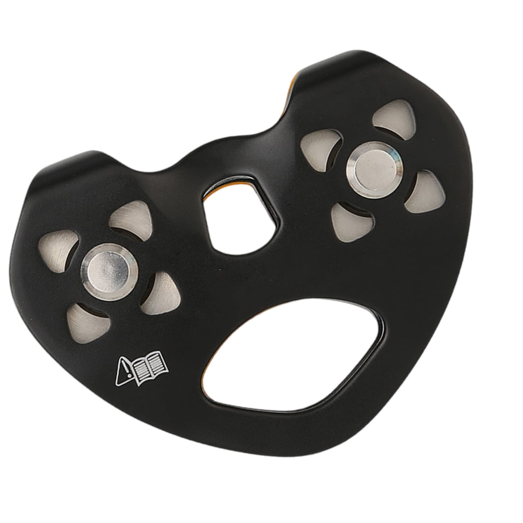 Aluminum Tandem Double Pulley with Ball Bearing Rock Climbing Pulley ...