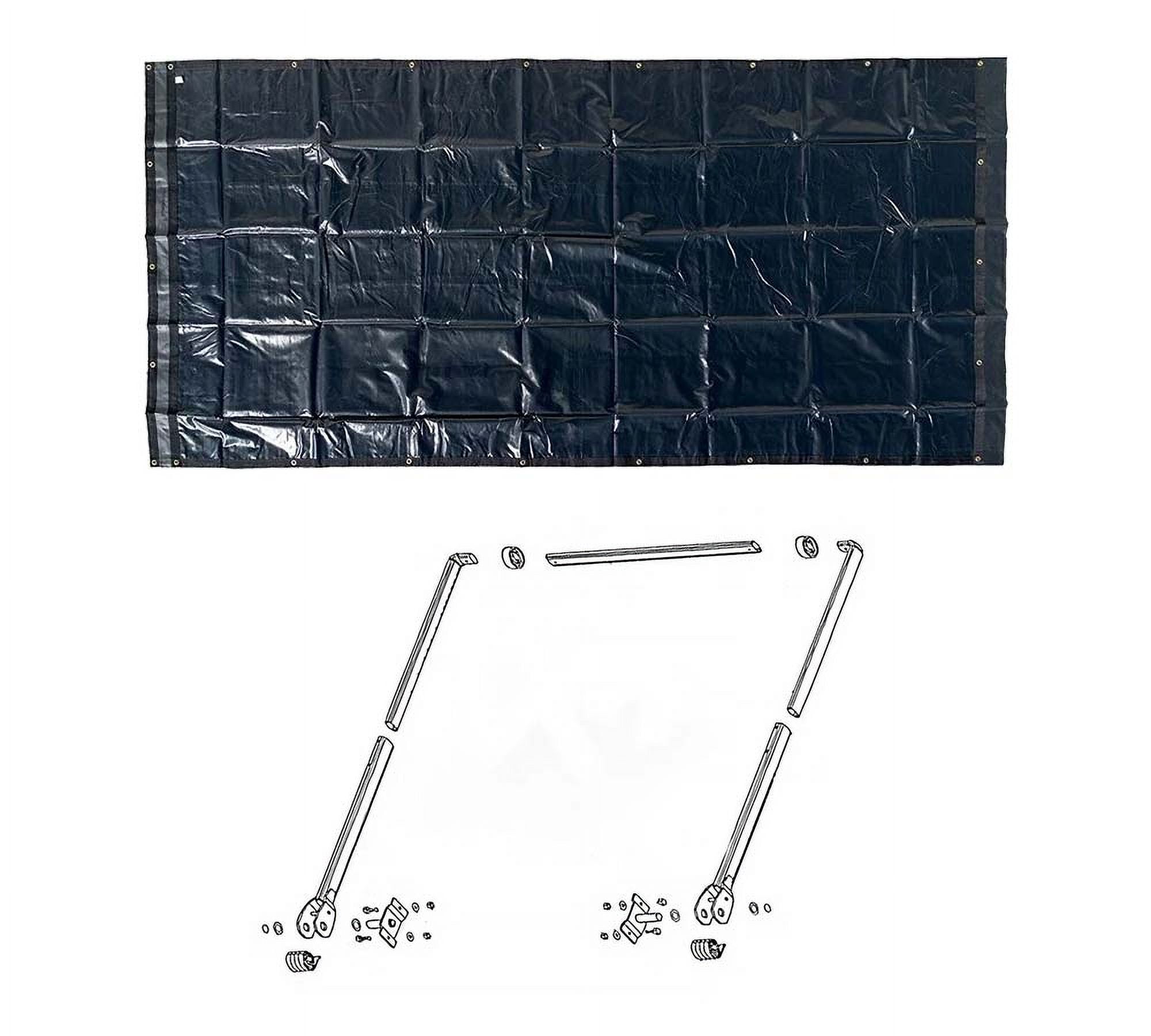 Aluminum Tarp Arm Kit w/ 7' x 15' 18Oz Vinyl Asphalt Dump Truck Tarp ...