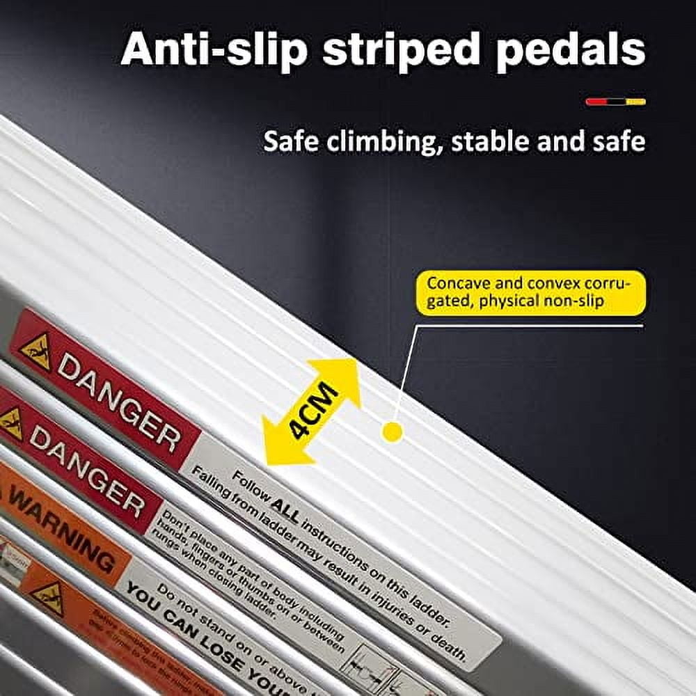 Aluminum Telescoping Ladder 14.4FT/4.4M, Heavy Duty Collapsible ...