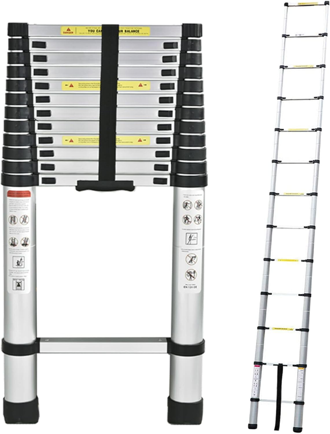 Aluminum Telescoping Ladder Multi-Purpose Extension Telescopic Ladder ...