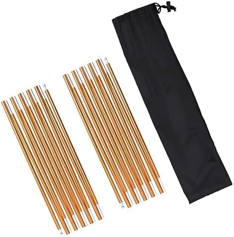 Aluminum Tent Poles Replacement,2 Pack 11.8 ft 7001 Alloy Bar ...