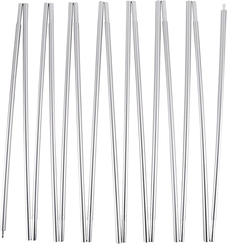 Aluminum Tent Poles Replacement, Fits Both Female and Male Ends ...