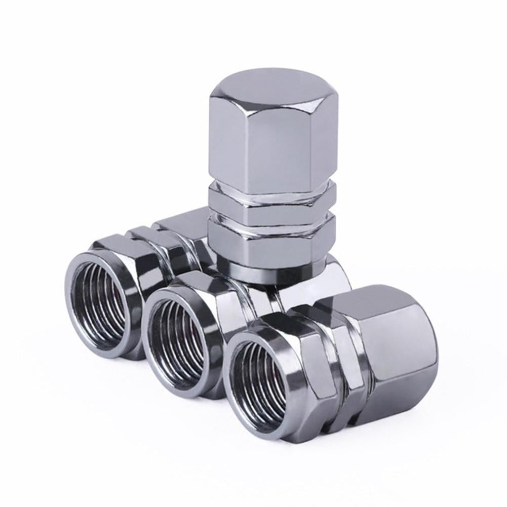Aluminum Tire Valve Caps for SUVs, Motorcycles, Trucks and Vehicles ...
