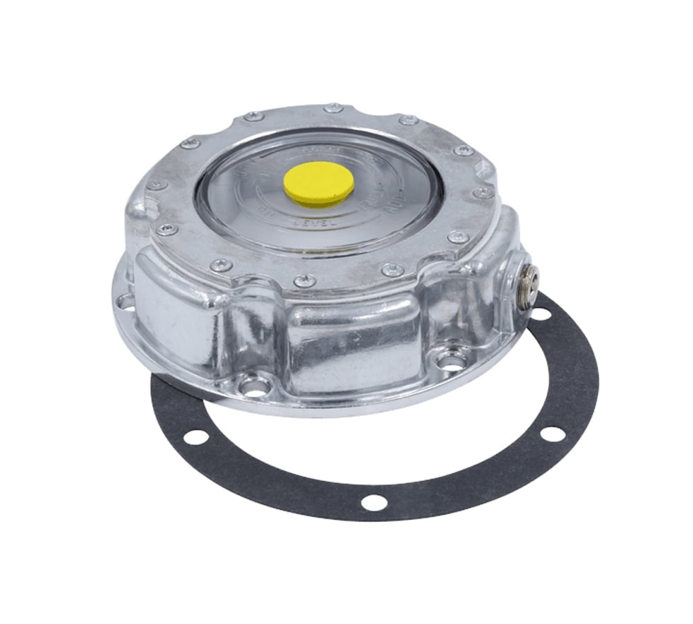 Aluminum Trailer Hub Cap with Gasket and Rubber Vent Plug for Steer ...