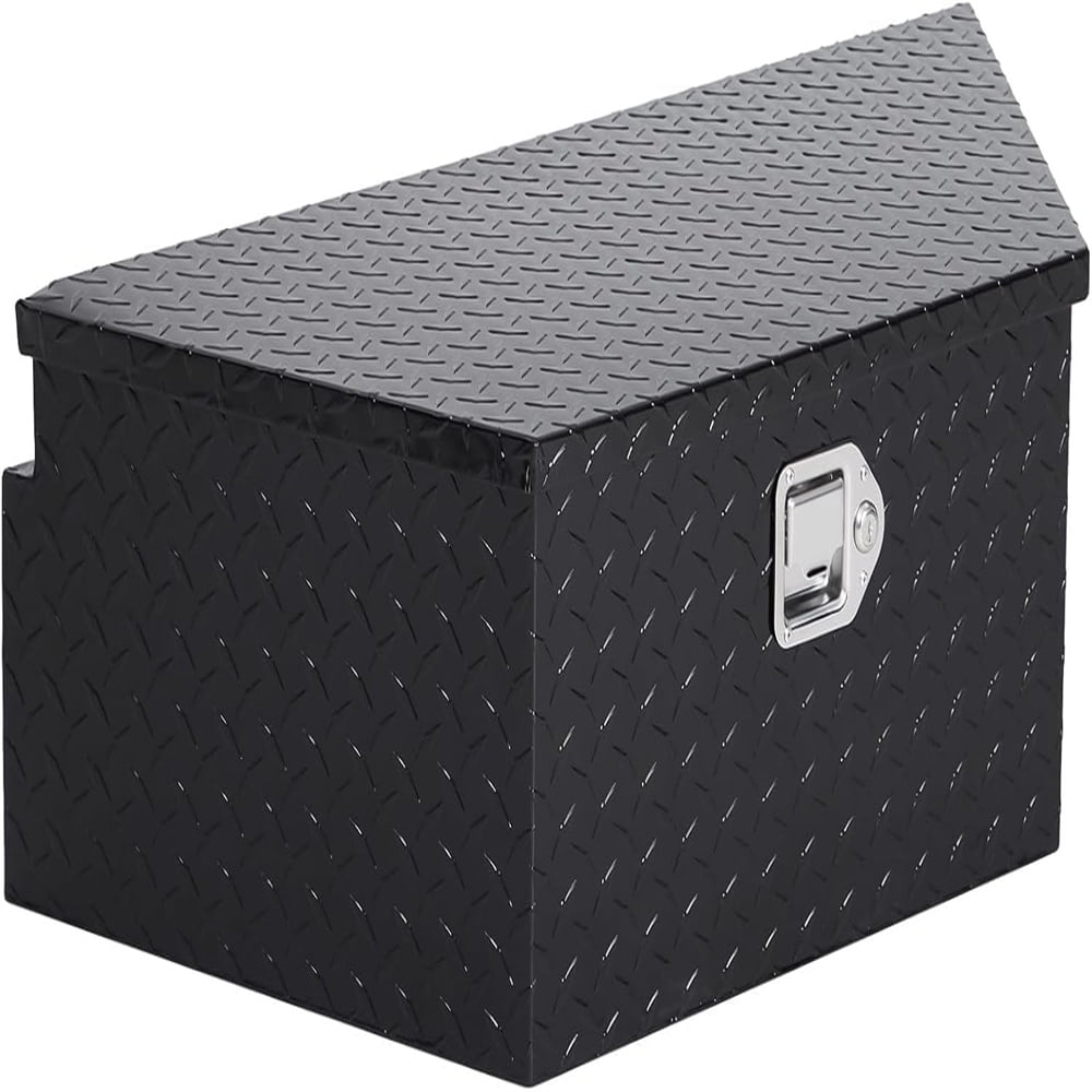 Aluminum Trailer Tongue Tool Box, Heavy Duty Utility Storage Box With ...