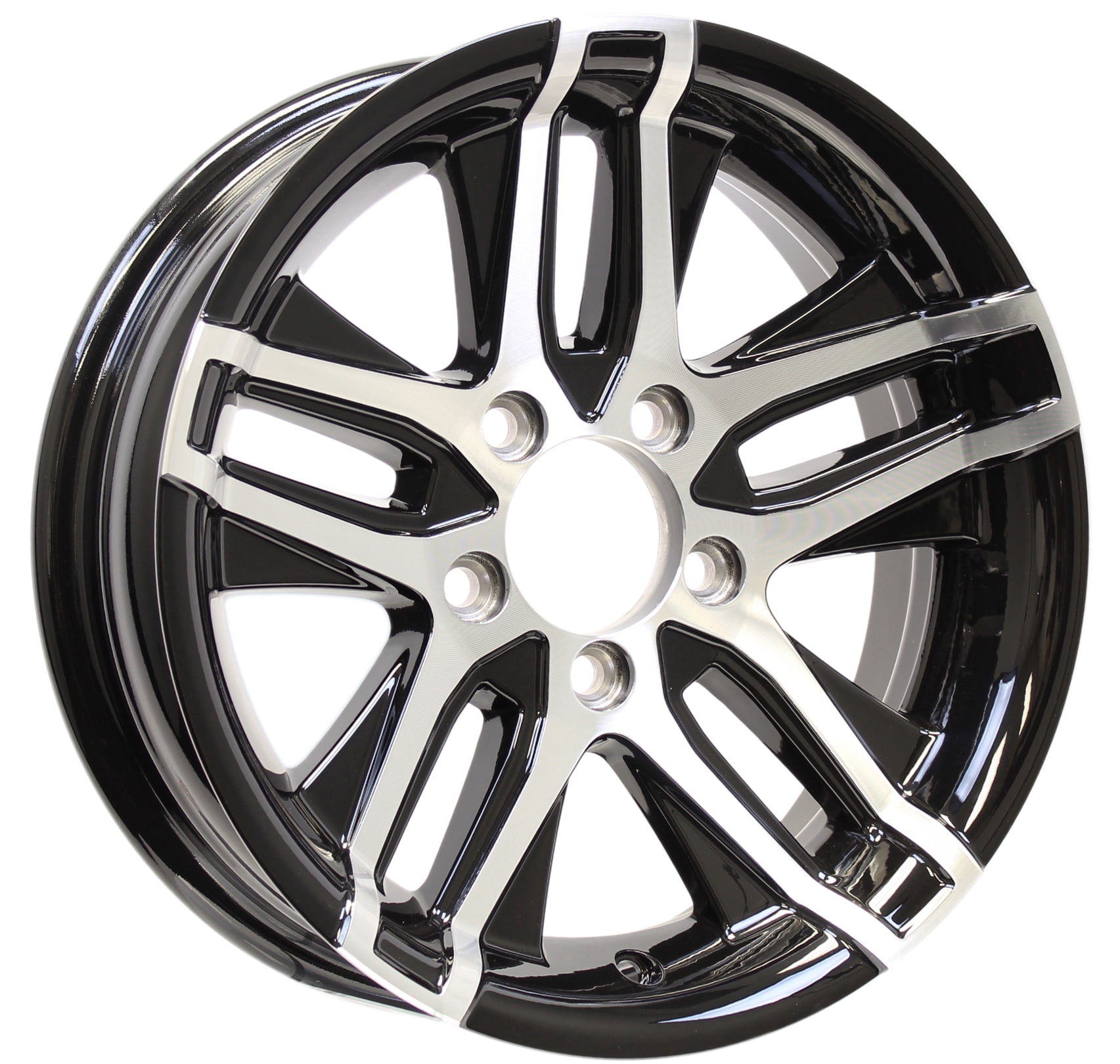 eCustomhitch Aluminum Trailer Wheel 14X5.5, 5 Lug 4.5 Center, Altitude ...