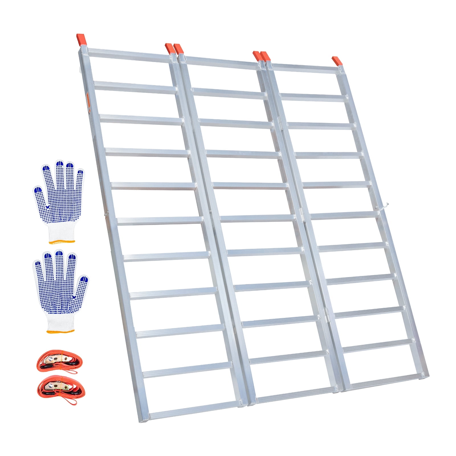 WheelX Aluminum Tri-Folding Truck Ramps 1850Lbs Max,Trailers Ramp with ...