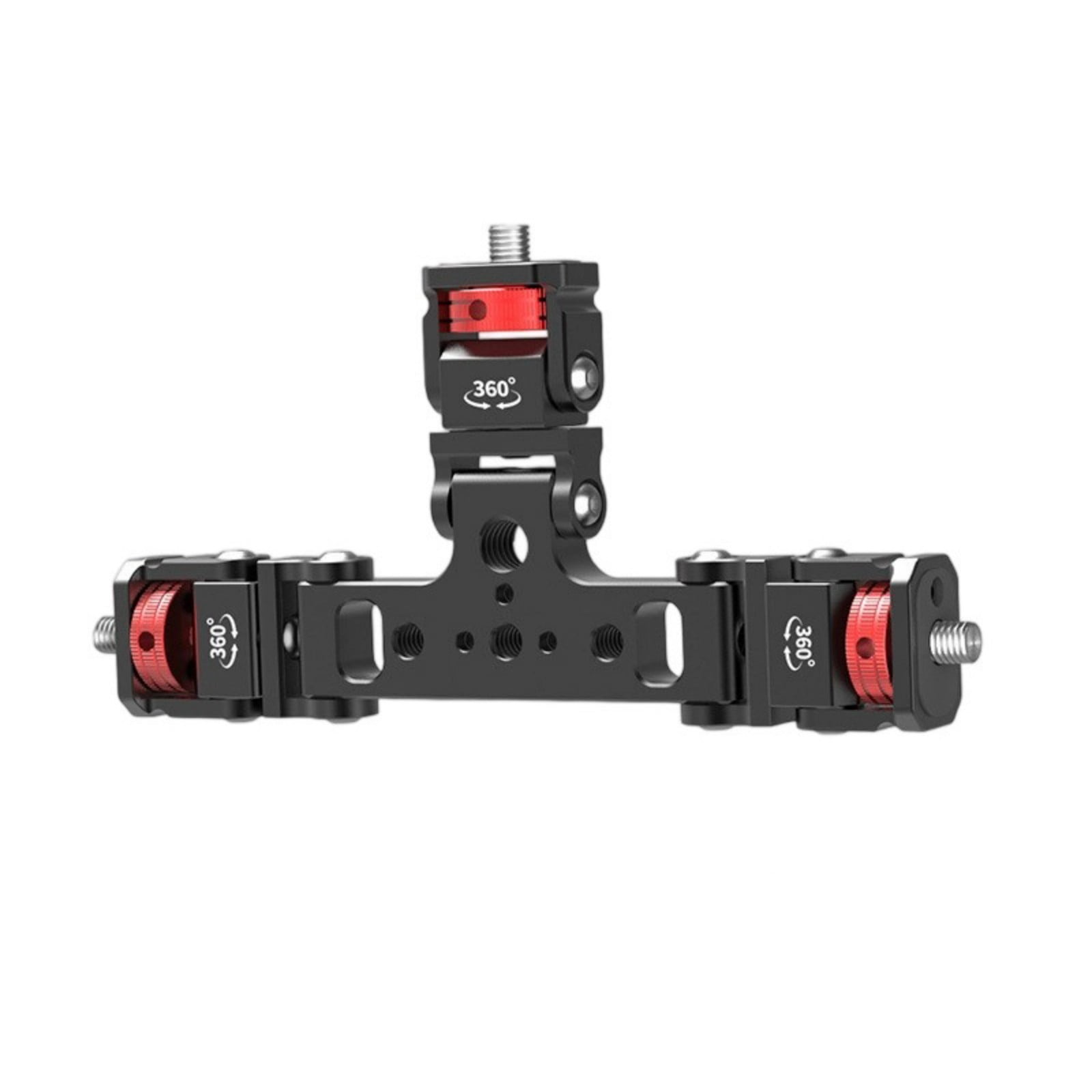 Aluminum Triple Mount Adapter 1/4 3/8 Thread for Action DSLR Camera ...