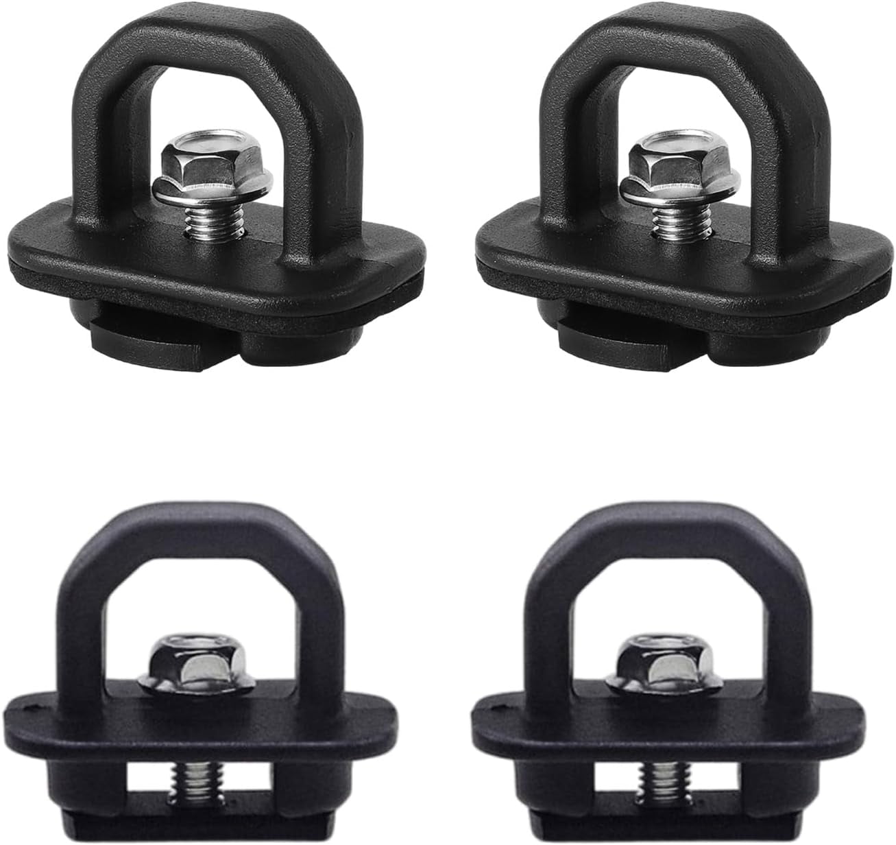 Aluminum Truck Bed Cargo Tie Down Anchors Metal Rope Hook Pickup Truck Tie Down Anchors Set ...