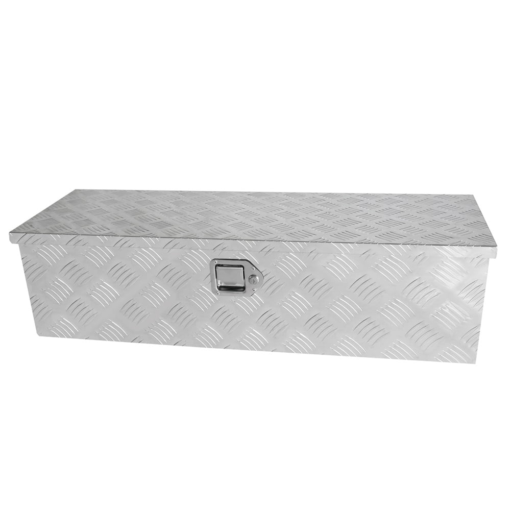 Aluminum Truck Bed Tool Box, Trailer Underbody Toolbox with Side Handle ...