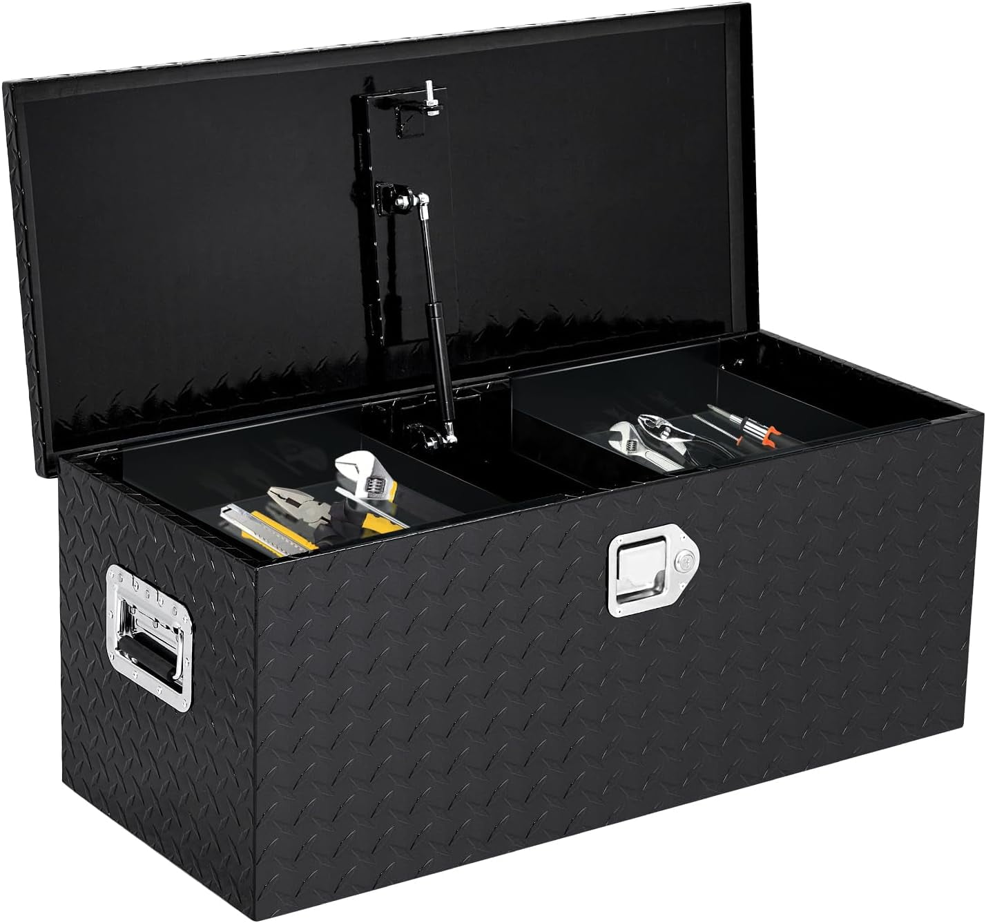 Aluminum Truck Bed Toolbox, Heavy Duty Aluminum Tool Box with Side ...