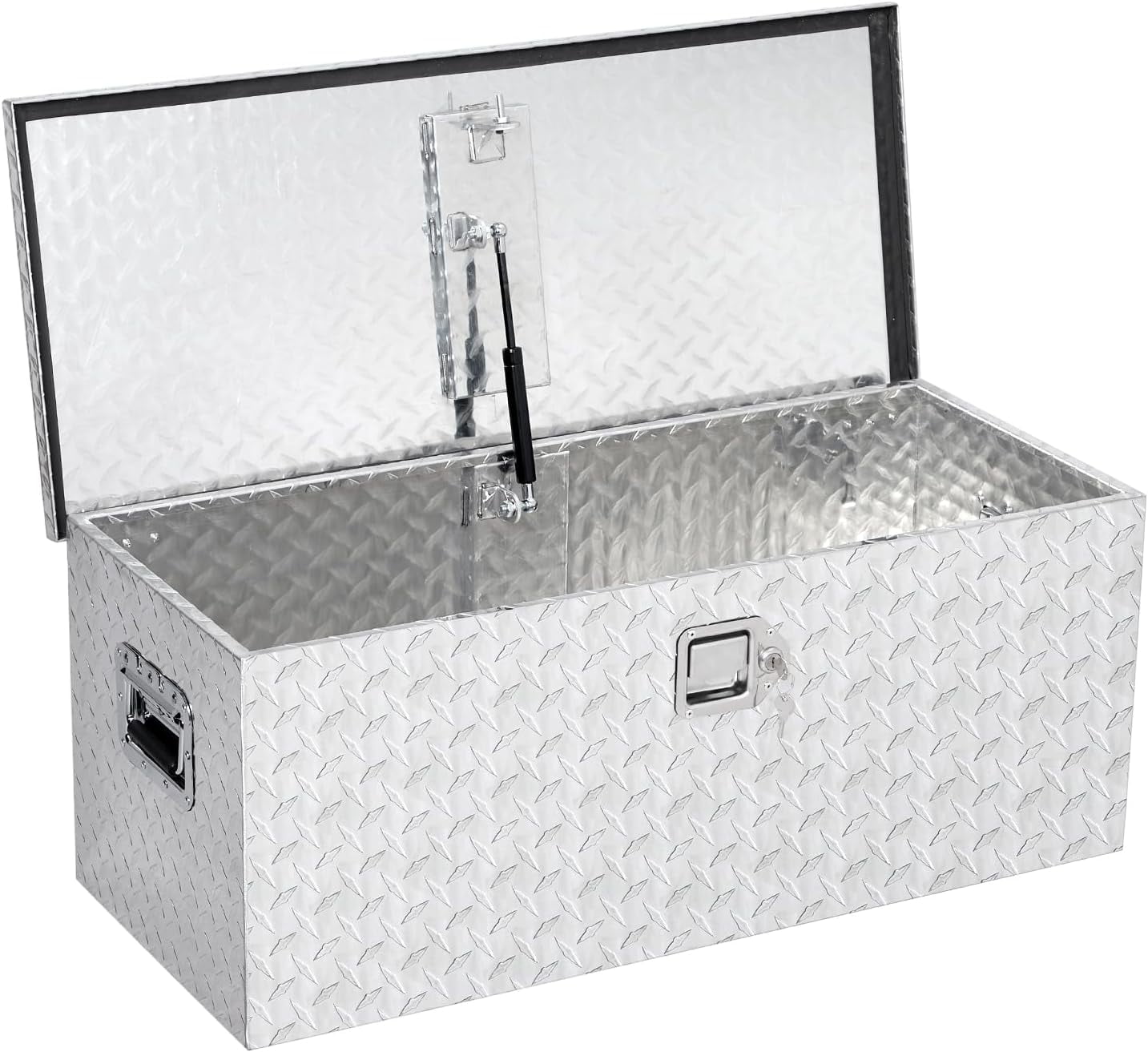 Aluminum Truck Bed Toolbox with Sliding Shelf, Heavy Duty Aluminum Tool ...