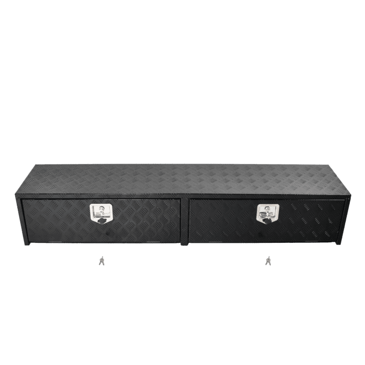 Aluminum Truck Box With Double Drop Door 72 x 13 x 16 Inch Lockable ...