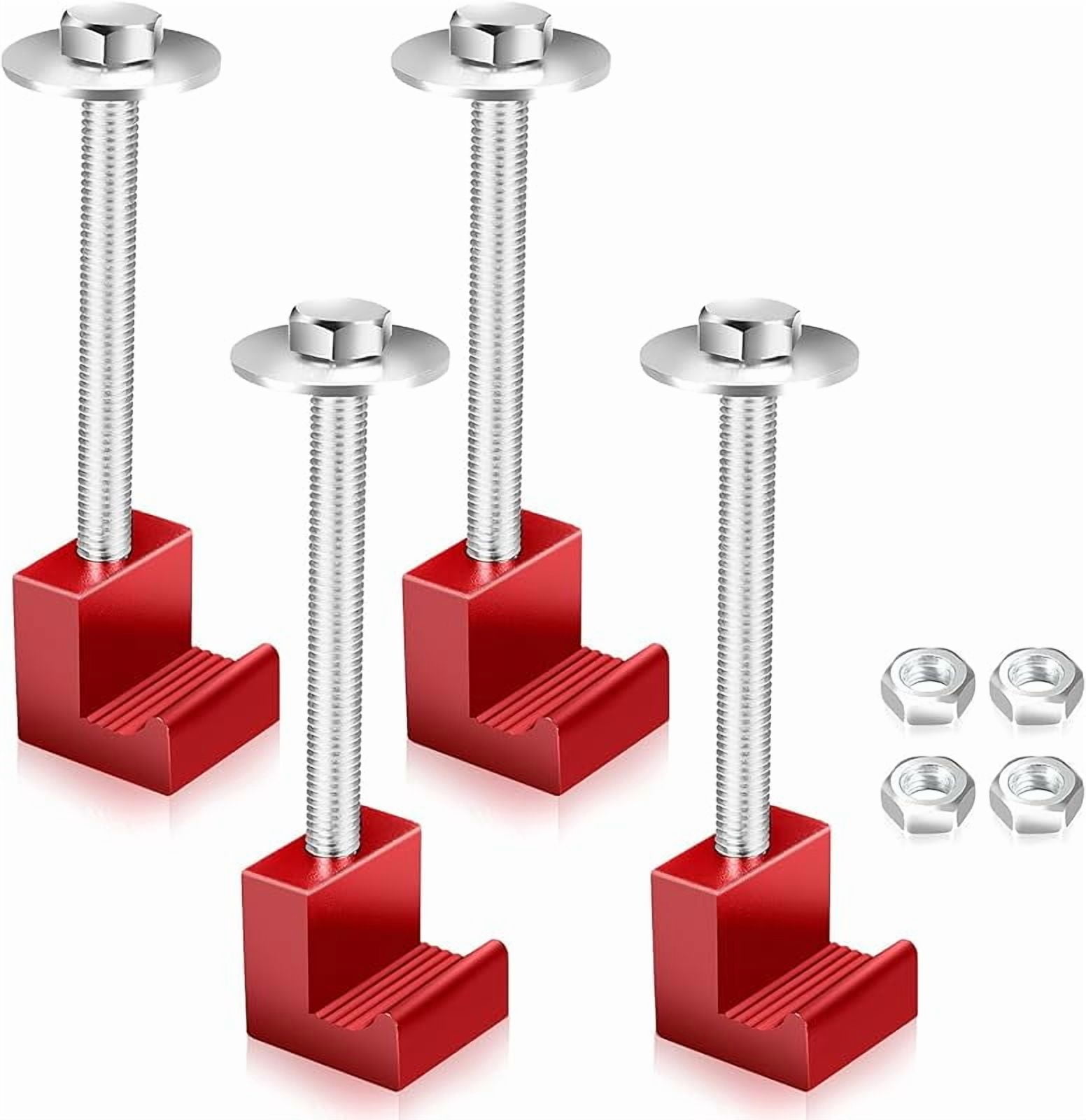 Aluminum Truck Tool Box Tie Down Mounting Kit - Red - Set of 4 ...