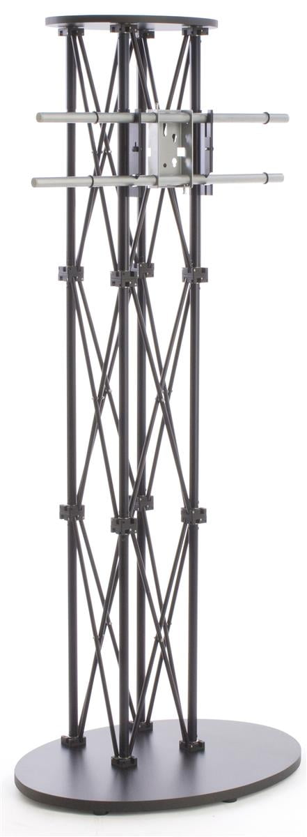Aluminum Truss Portable TV Stand for up to 60 inch Monitors - Black ...