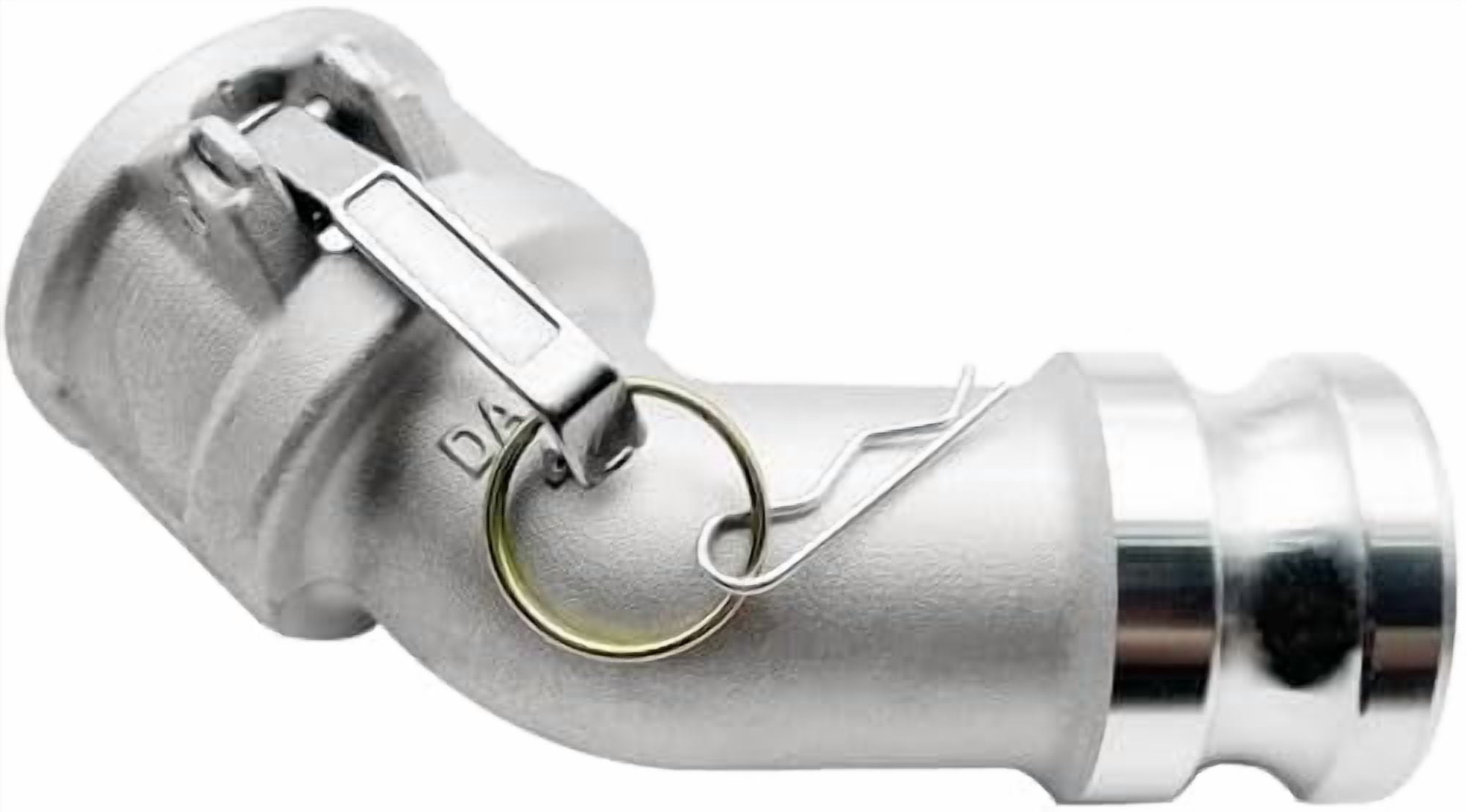 Aluminum Type DA Camlock Fitting, 45° Elbow, 2" Female x 2" Male (DA45 ...