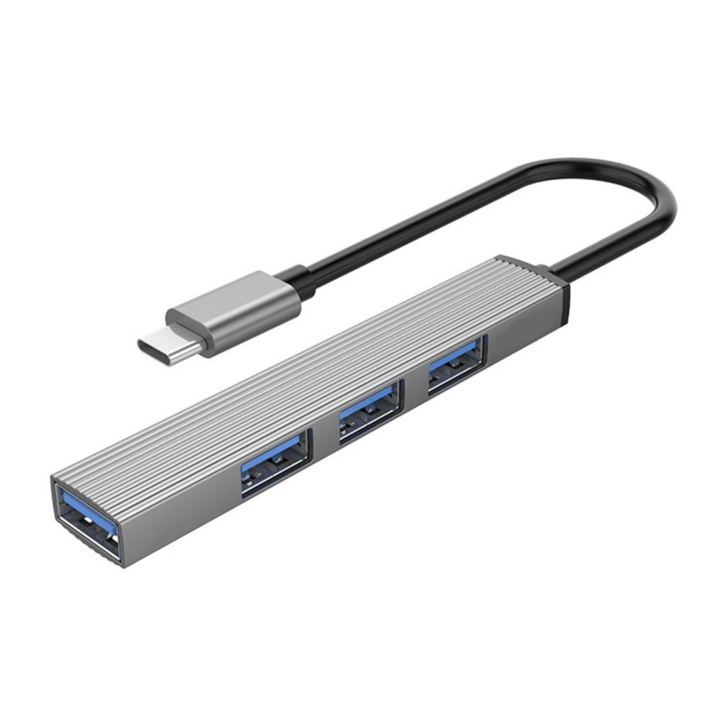 Aluminum USB Type C Hubs With 1xUSB3.0 3xUSB2.0 Port Highly speed Data ...