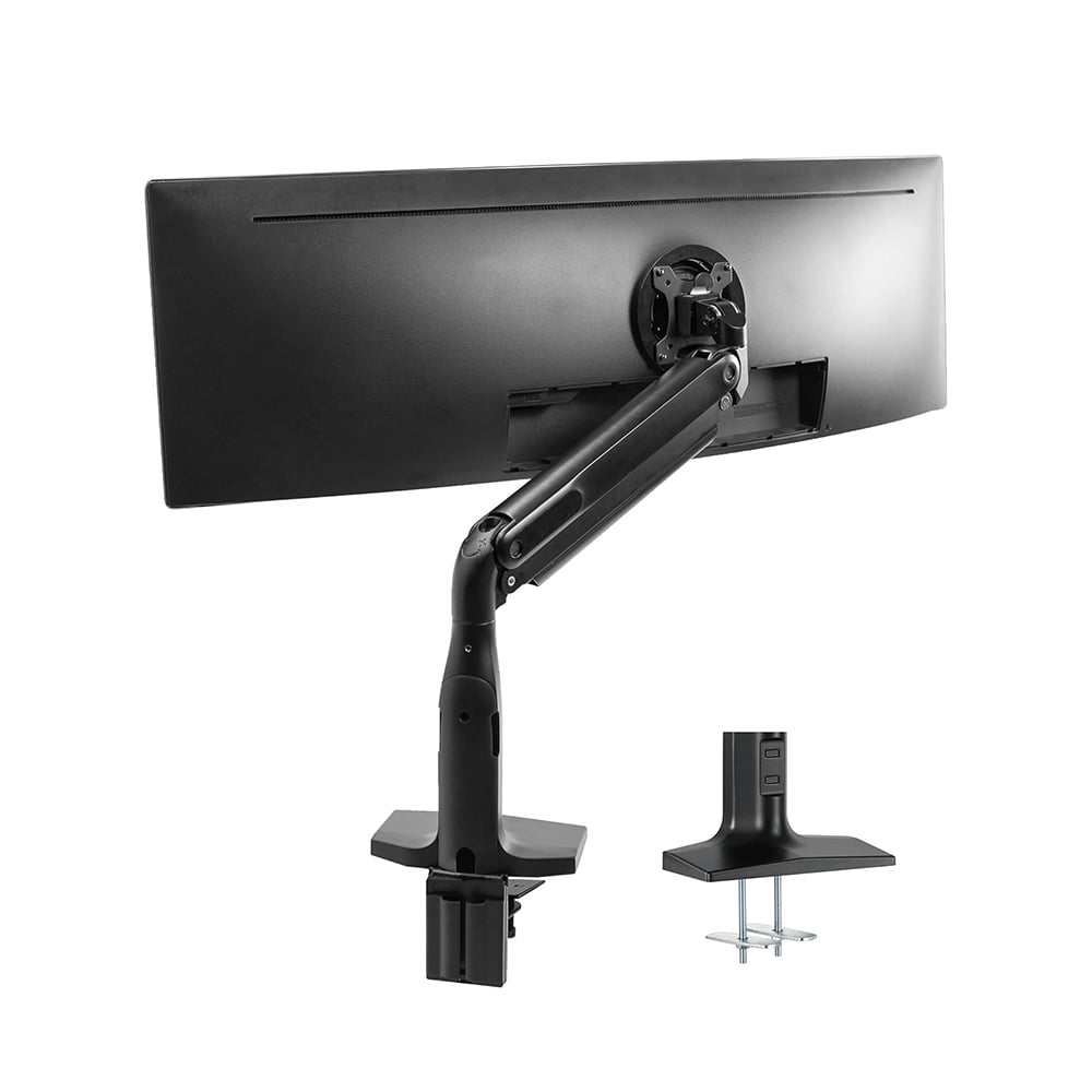 Aluminum Ultrawide Monitor Stand, Classic Single Articulating Pneumatic ...