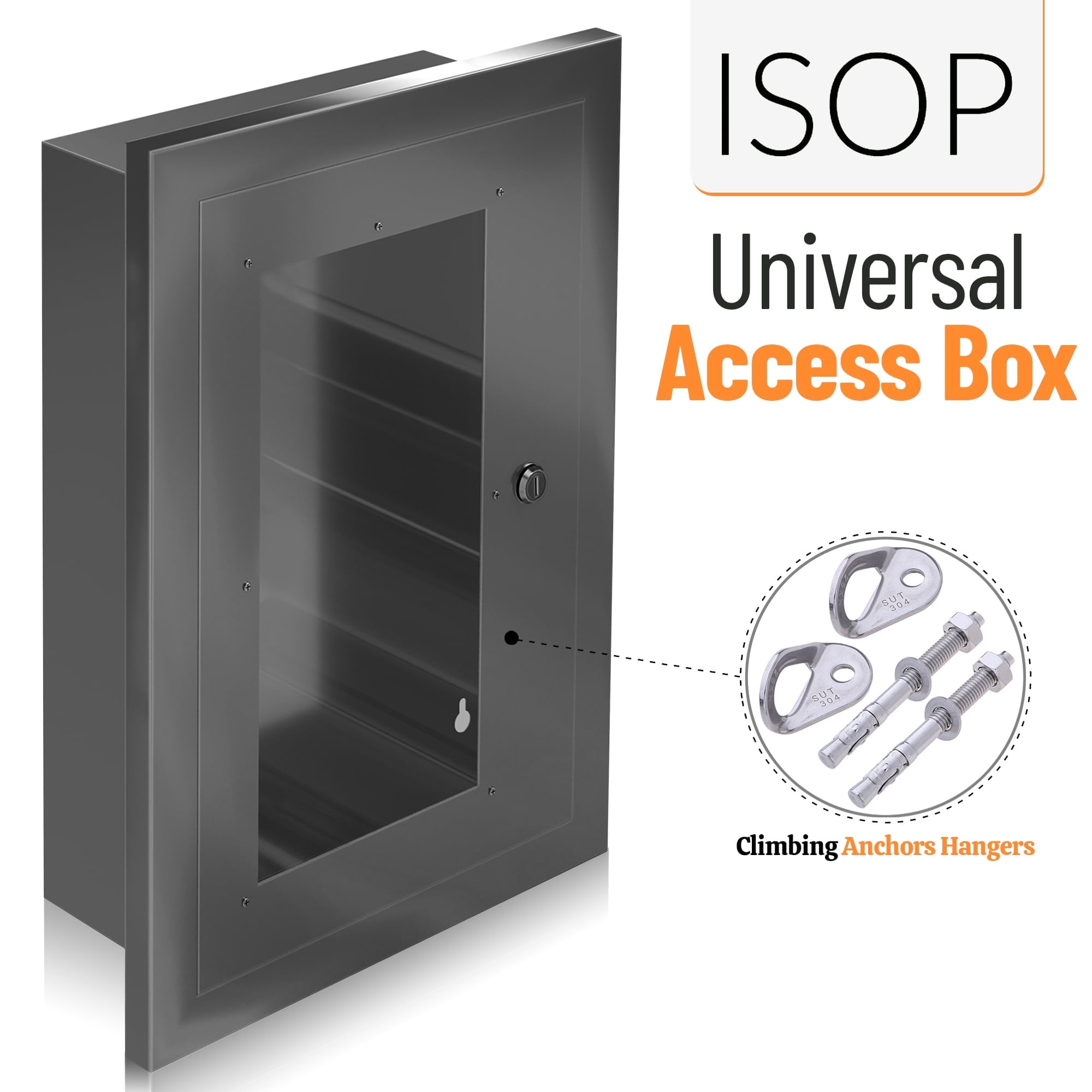 Aluminum Universal Access Box Indoor Outdoor for Fire Escape Ladders ...