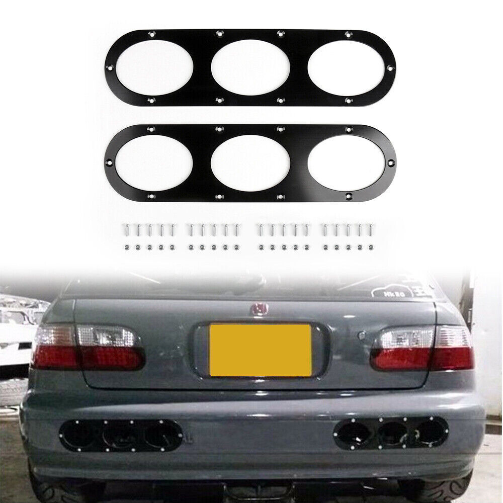 Aluminum Universal Car Rear Bumper Race Air Diversion Diffuser Panel ...