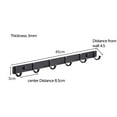 Aluminum Wall Mounted Hanger Coat Towel Hat Clothes Rack Bathroom 3/4/5 ...