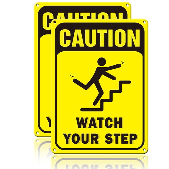Aluminum Warning Sign Rectangle with Word Word 25x18x0.08cm DIY for DIY ...