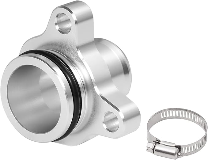 Aluminum Water Hose Fitting with Clamp, Engine Coolant Outlet Hose ...