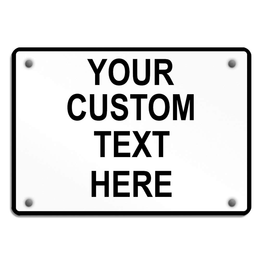 Aluminum Weatherproof Metal Sign Multiple Sizes Custom Personalized ...