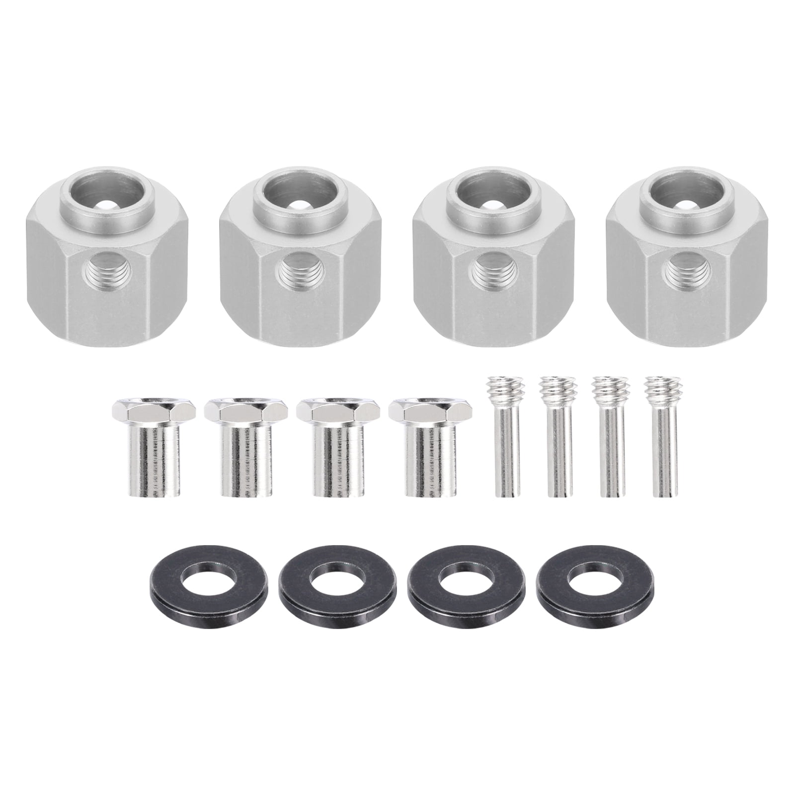 Aluminum Wheel Hex Hub 10mm Hex Extended Spacers Drive Adapter for RC ...