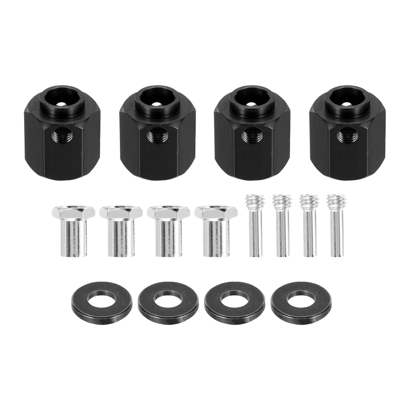 Aluminum Wheel Hex Hub 12mm Hex Extended Spacers Drive Adapter for RC ...