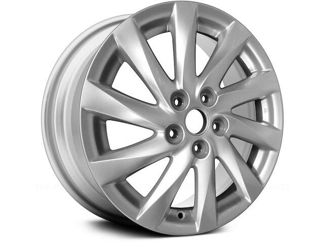 Aluminum Wheel - Silver - 17 x 7 Inch - 10 Spoke - 5 Lug - Compatible ...