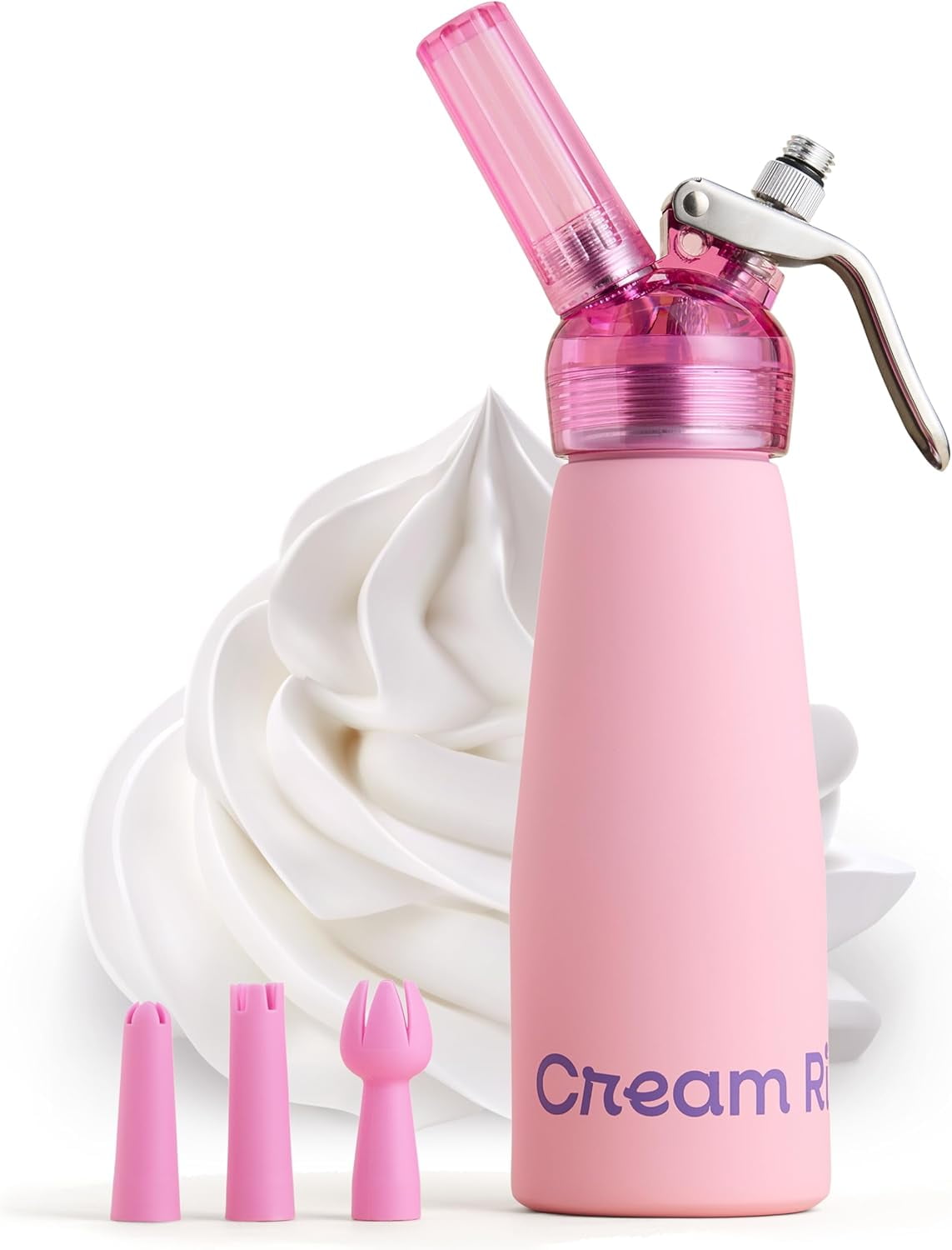 Aluminum Whipped Cream Dispenser with Nozzles & Brush | Whipped Cream ...