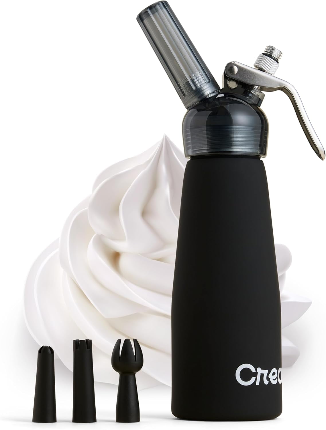 Aluminum Whipped Cream Dispenser with Nozzles & Brush | Whipped Cream ...