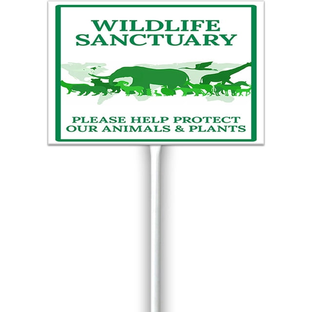 Aluminum Wildlife Sanctuary Please Help Protect Our Animals And Plants ...