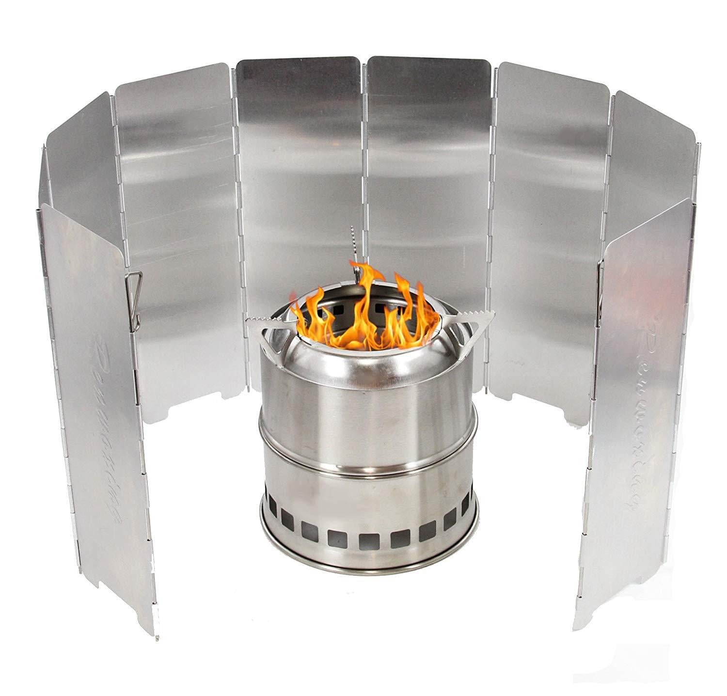 Aluminum Windshield for 8/9/10 Plate Gas Stove Wind Protection for ...