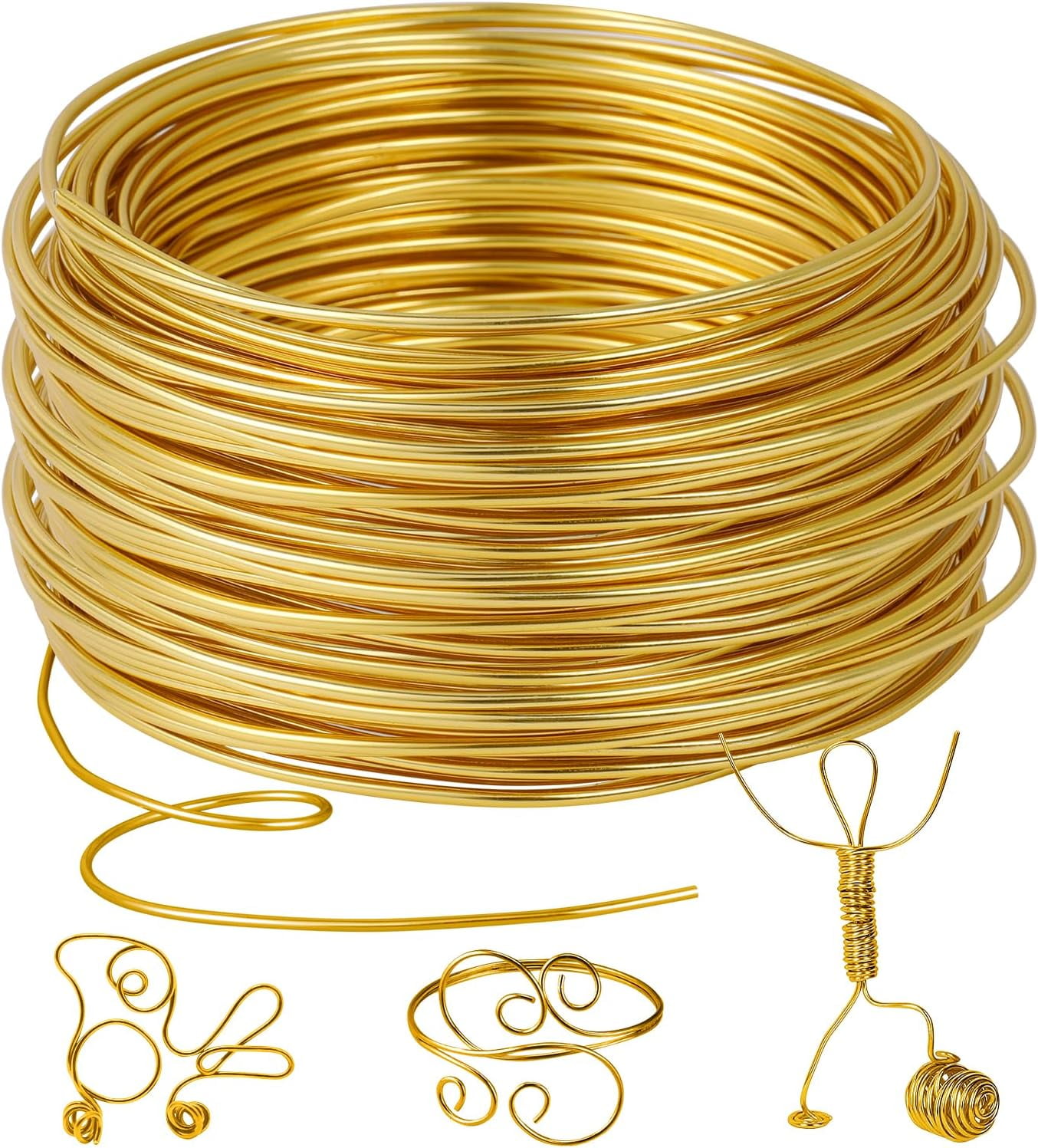 Aluminum Wire 98 4 Feet Bendable Sculpting Wire for Crafts Wreath ...