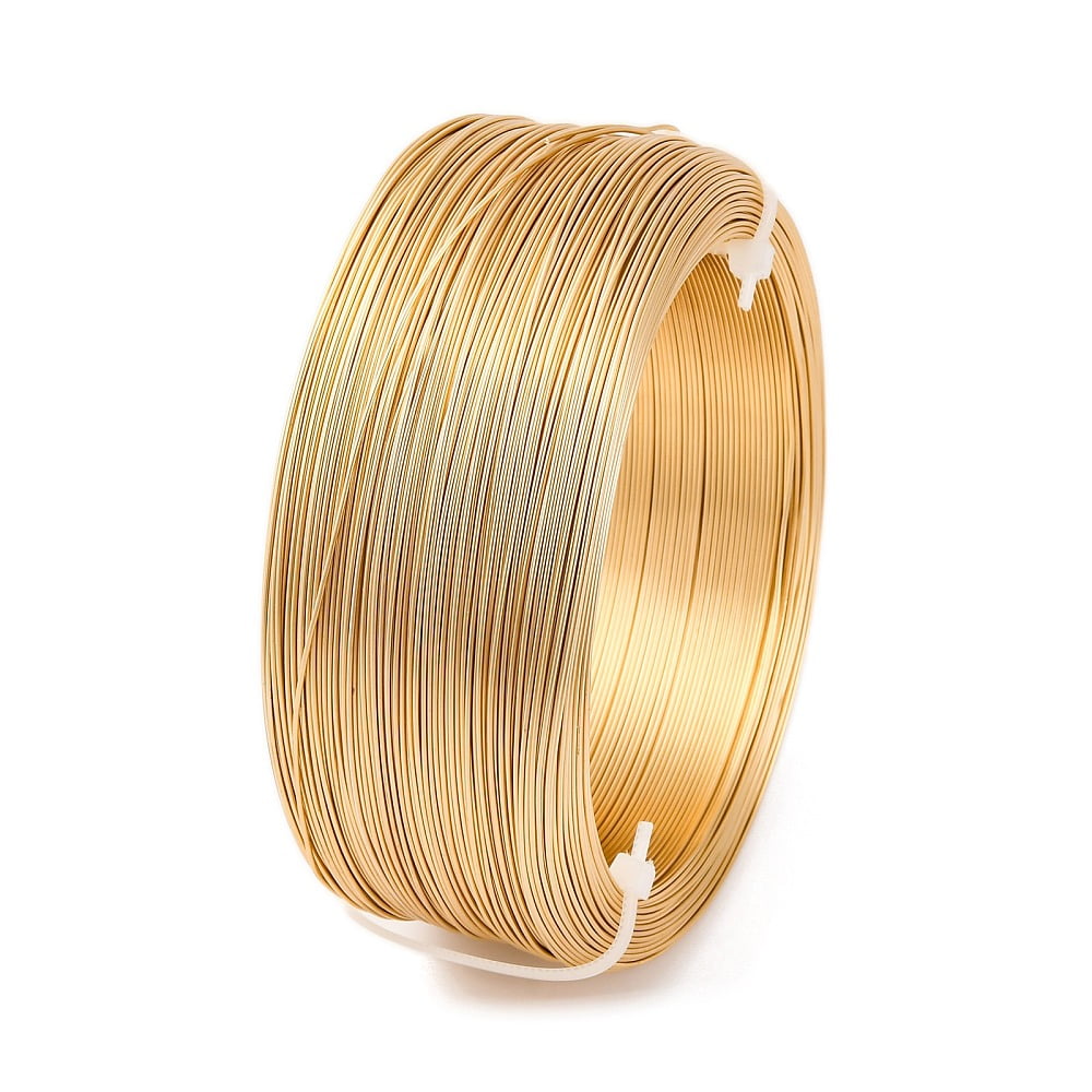 Aluminum Wire Metallic Thread for Jewelry Making Round Light golden 0 ...