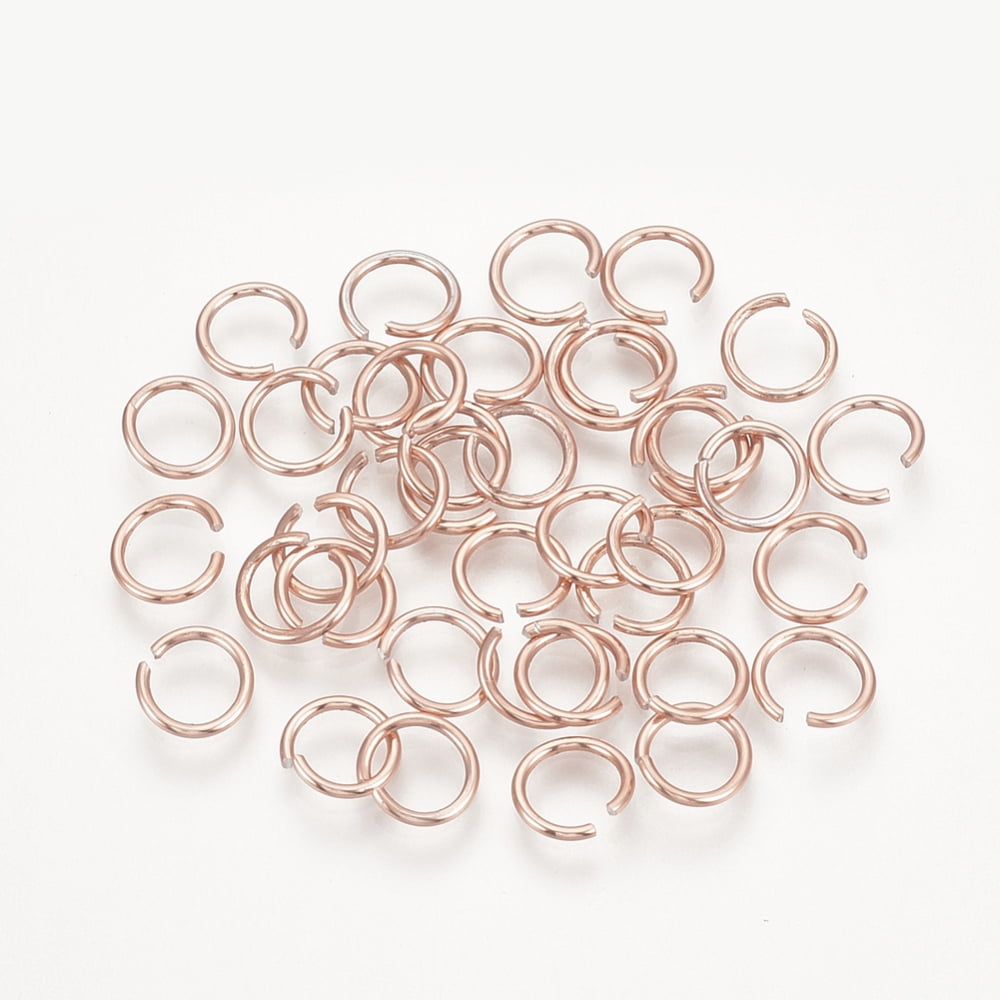 Aluminum Wire Open Jump Rings Dark Salmon 18 Gauge 8x1.0mm 18000pcs ...