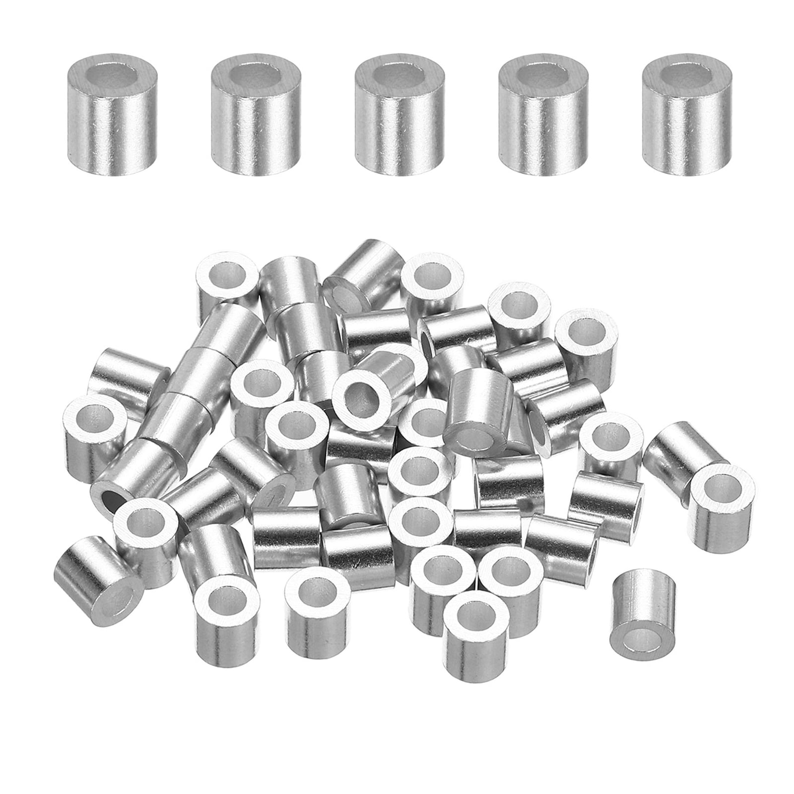 Aluminum Wire Rope Stop Sleeve Crimping Loop Sleeve Round Cable Ferrule ...