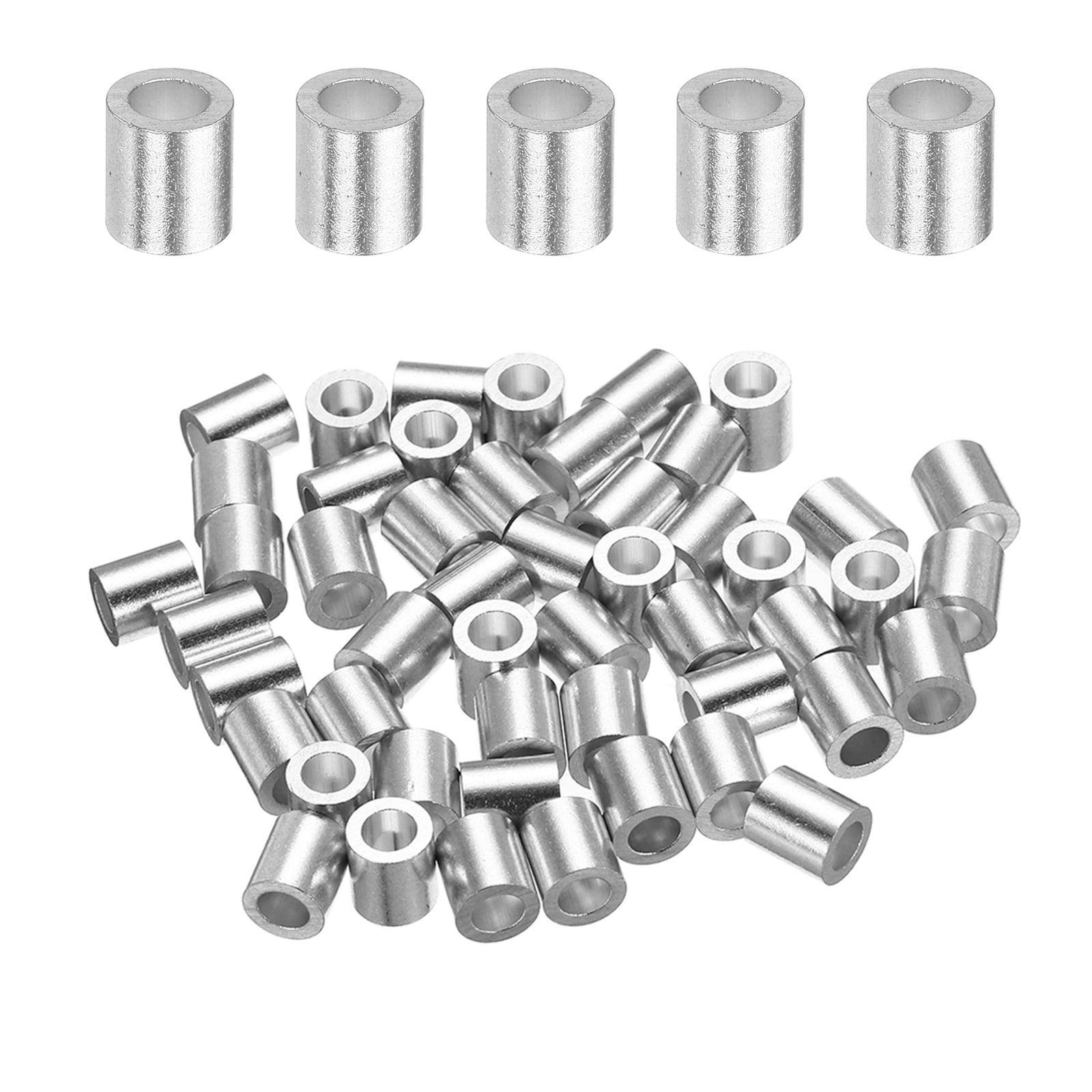 Aluminum Wire Rope Stop Sleeve Crimping Loop Sleeve Round Cable Ferrule ...