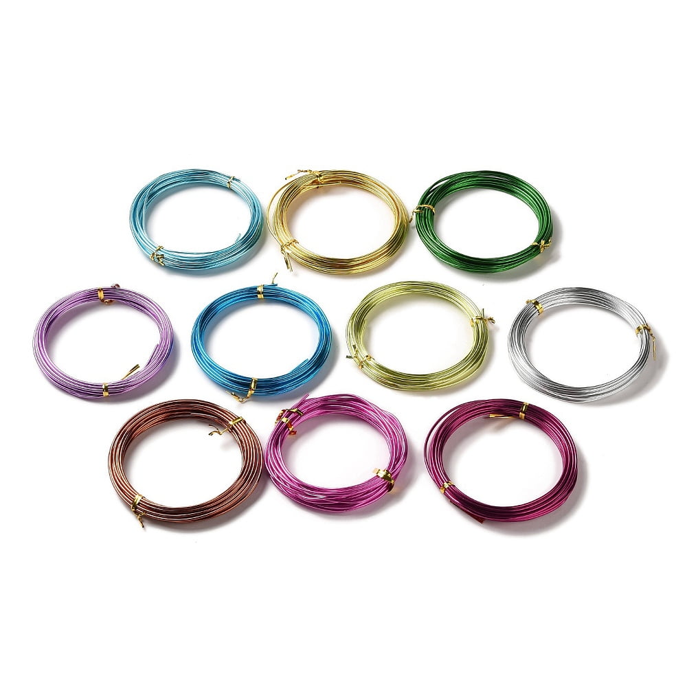 Aluminum Wire Round Mixed Color 2mm 12 Gauge(2mm) DIY - Walmart.com