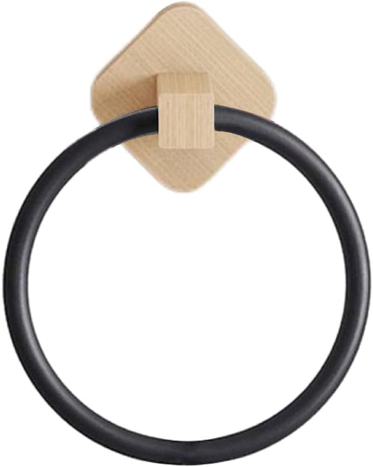 Aluminum Wood Towel Hand Towel Holder for Bathroom Towel Rack Hanger ...