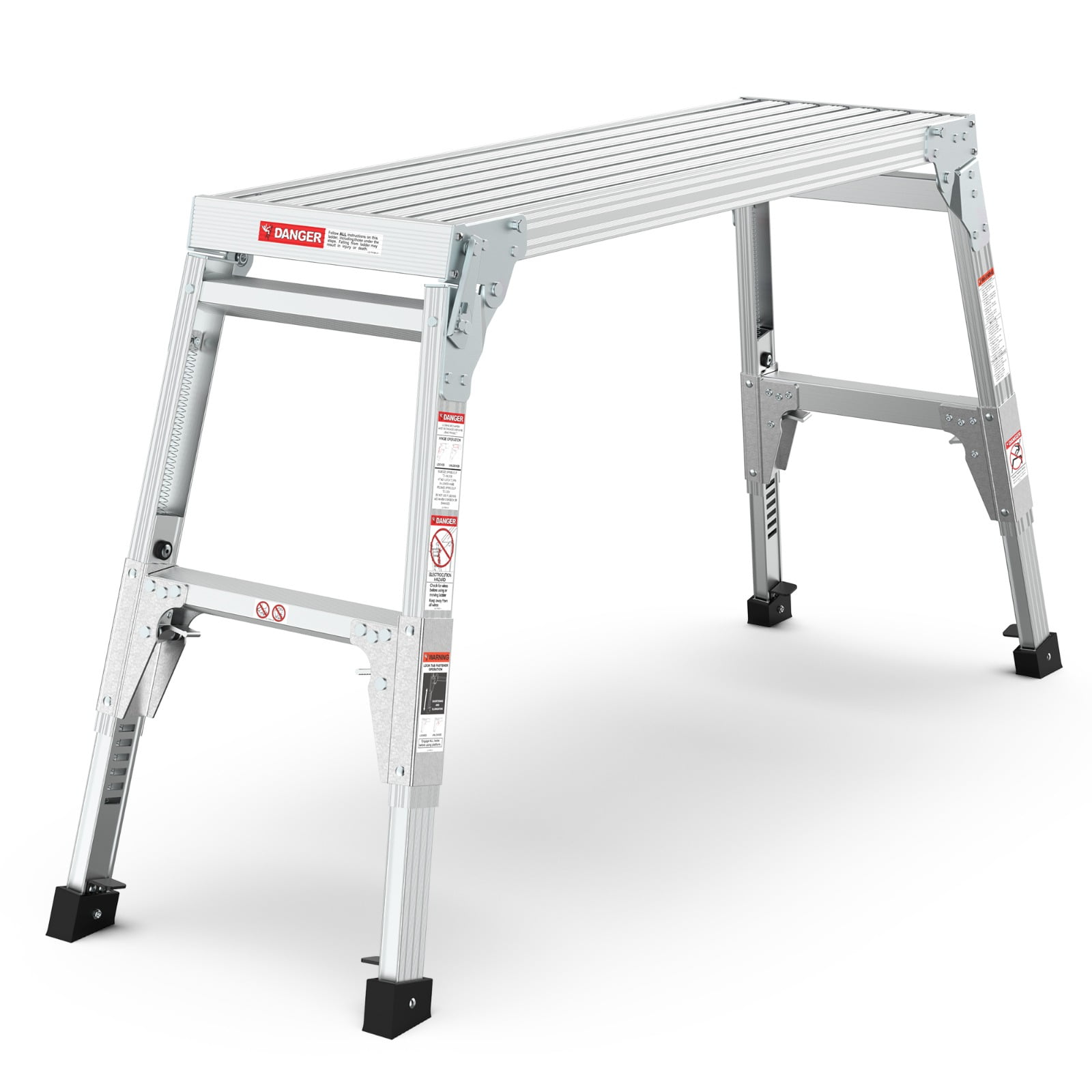 Aluminum Work Platform, Large Size Step Stool, Folding Portable Work ...
